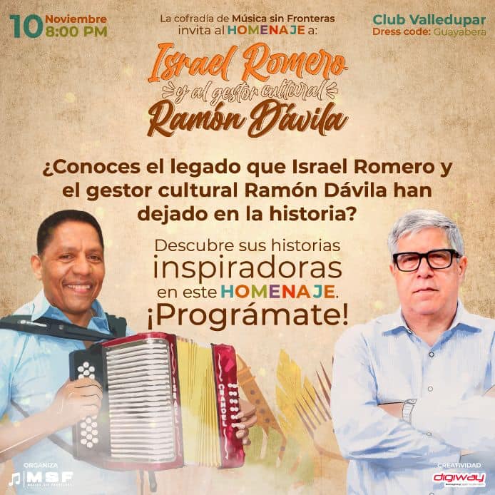 Israel Romero, será homenajeado en Valledupar – Estampas Vallenatas del ...